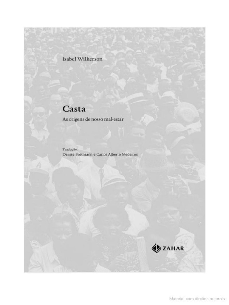 Livro Casta As Origens de Nosso Mal Estar Por Isabel Wilkerson | PDF