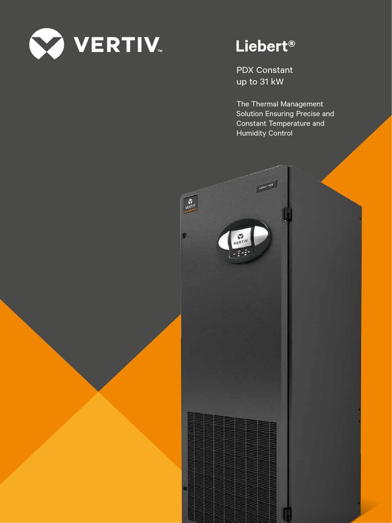 Liebert PDX Constant | PDF | Heat Exchanger | Humidity