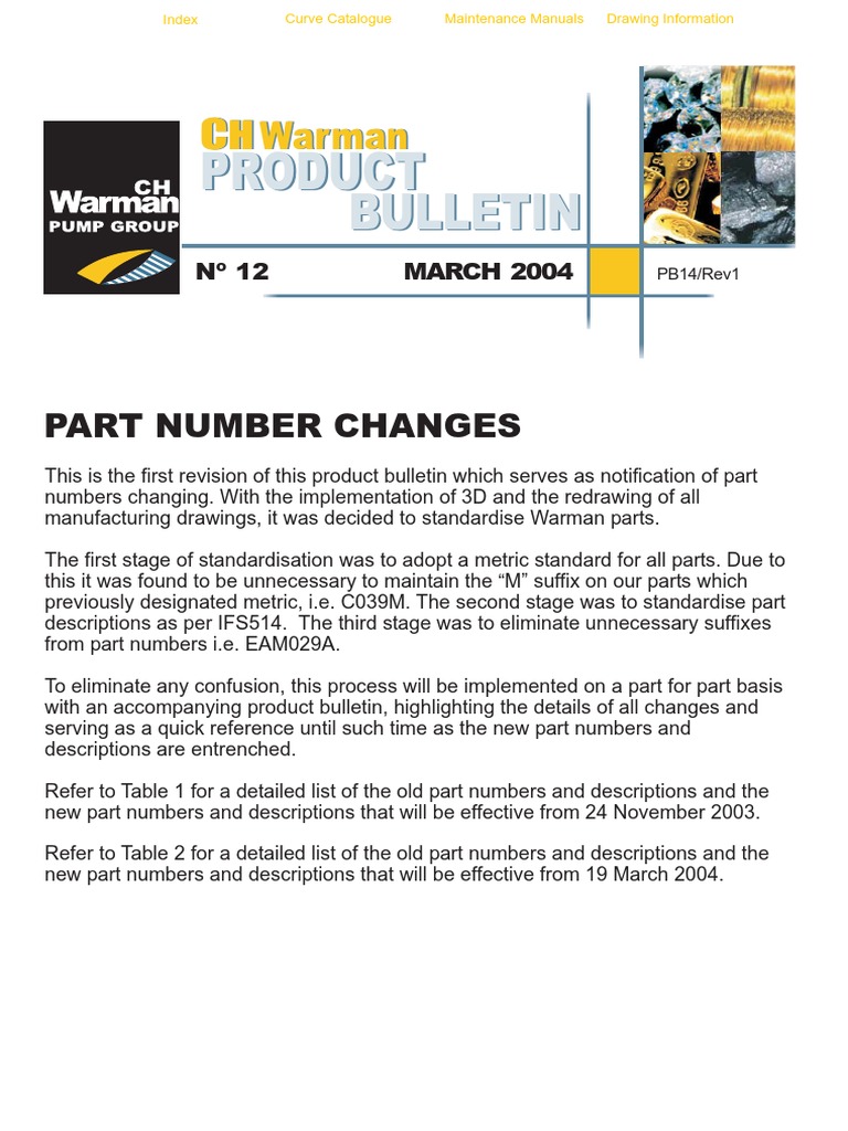 Product Bulletin 12 | PDF