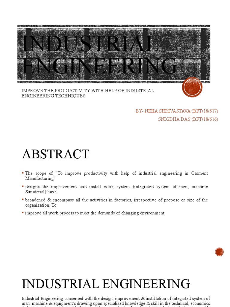 INDUSTRIAL ENGINEERING Assignment 1 | PDF | Industrial Engineering ...
