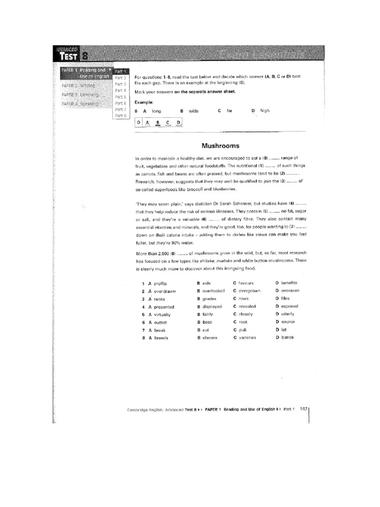 Essentials Test 8 | PDF