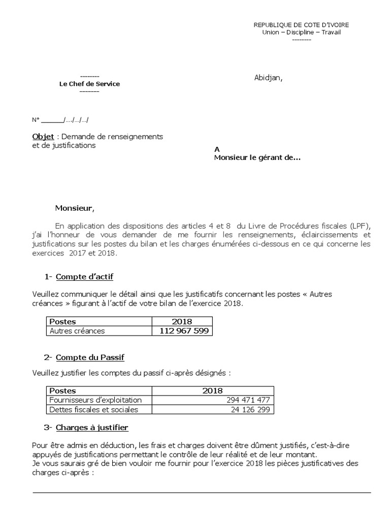 Demande de Renseignements Financiers | PDF | Finance et gestion monétaire