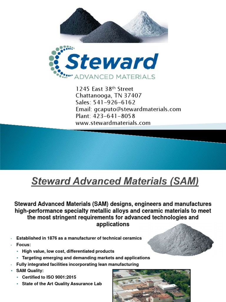 Steward Advanced Materials (SAM) | PDF