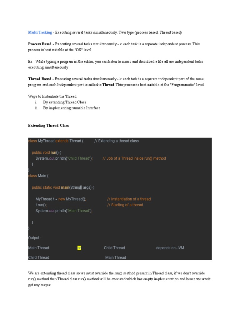 Process Based - Executing Several Tasks Simultaneously - Each Task Is A ...