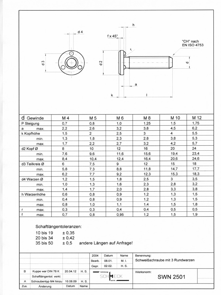 SWN - 2501 - 3 Points Welding Screw | PDF