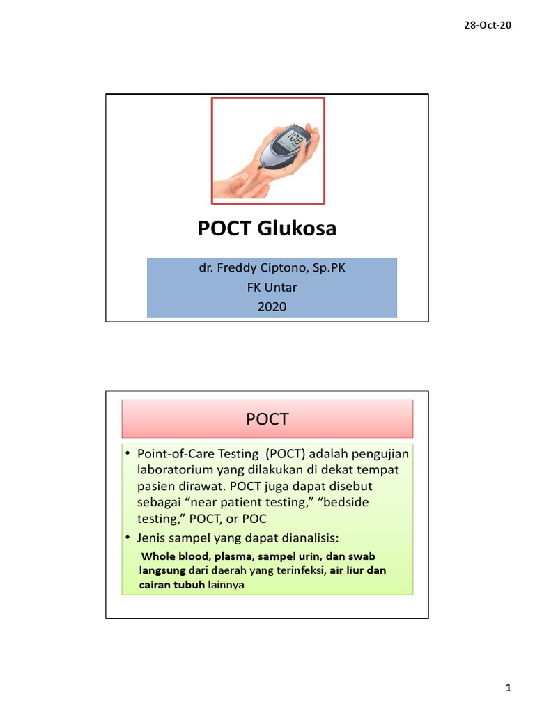 POCT Glukosa: Panduan Klinis | PDF