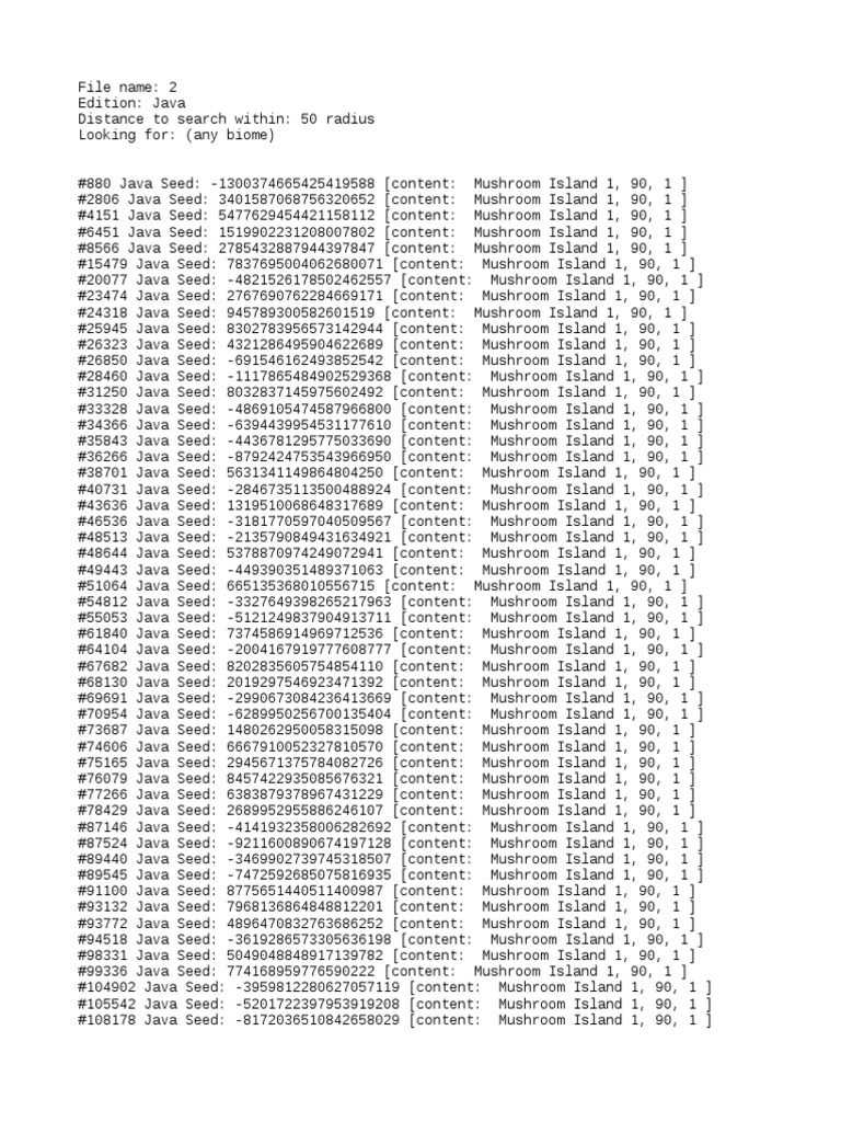 3000 Mushroom Island Spawn Seeds | PDF