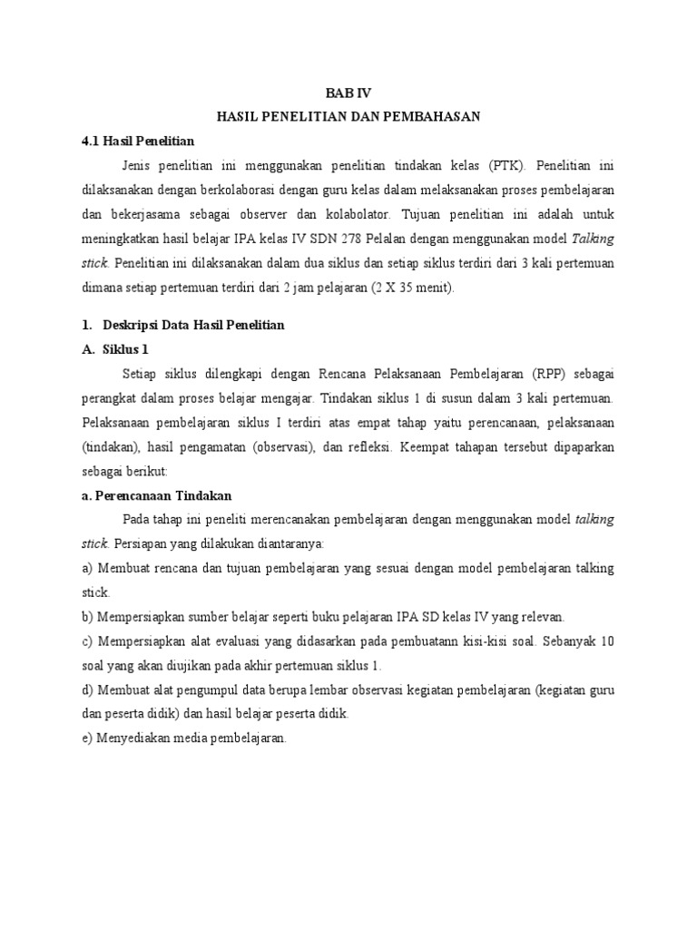 Tugas 2 SRI TALIMBING BAB IV PTK | PDF