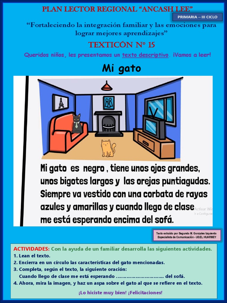 Texticón 15 III Ciclo (Rev.) Huarmey | PDF | Ficción general