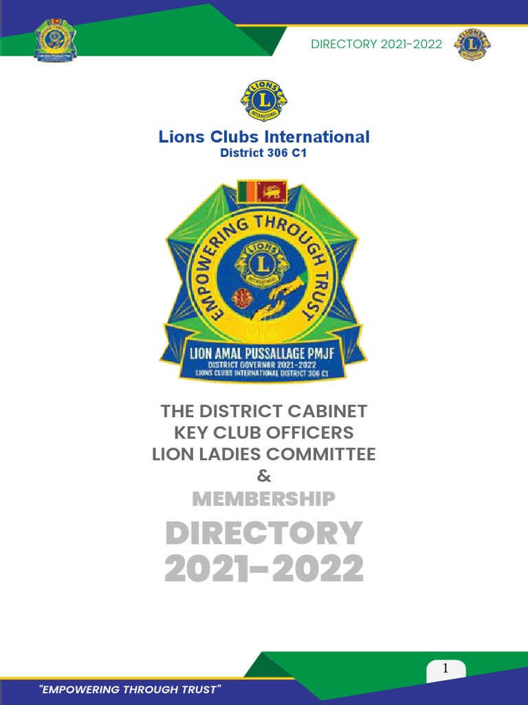 Directory: Lions Clubs International | PDF