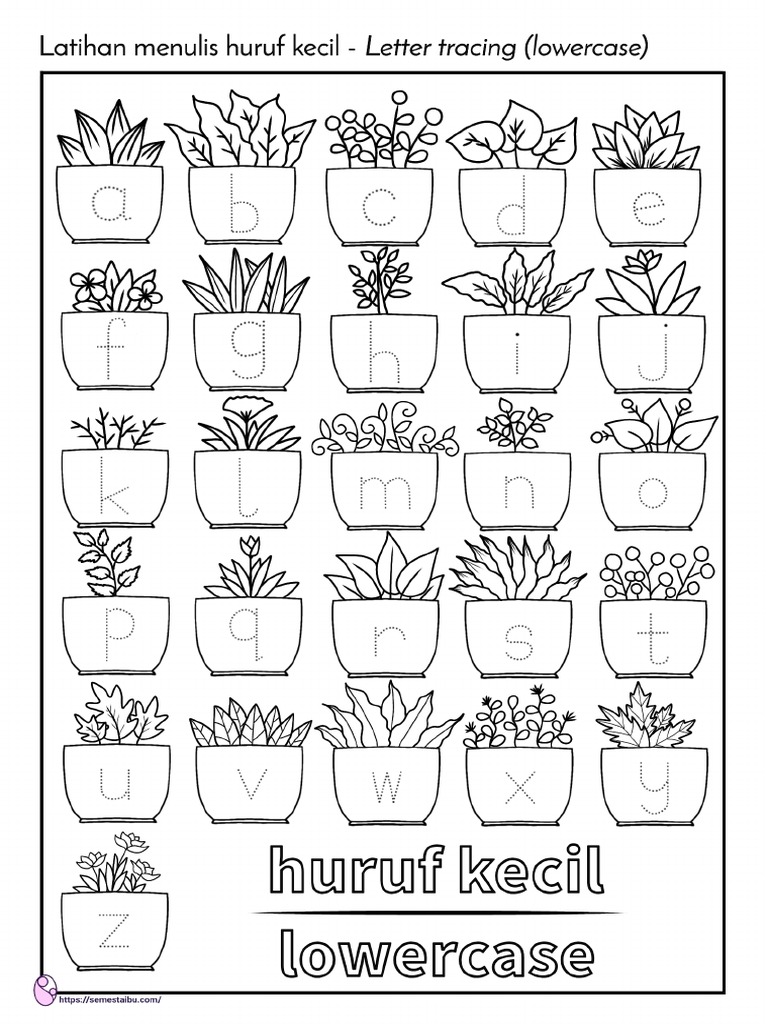 Lembar Kerja Anak TK Menulis 07 | PDF