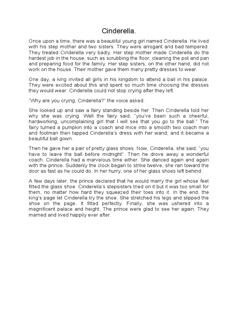 Narrative Cinderella | PDF
