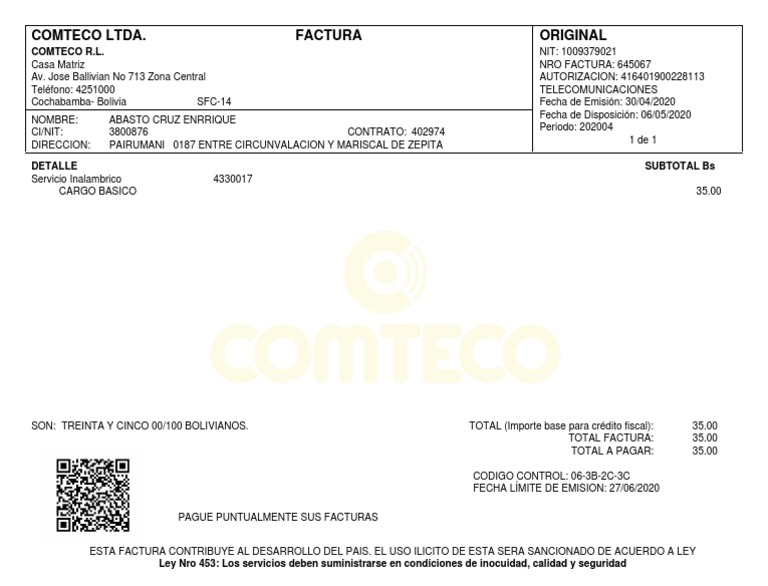 Comteco 28 05 2020 35337 | PDF