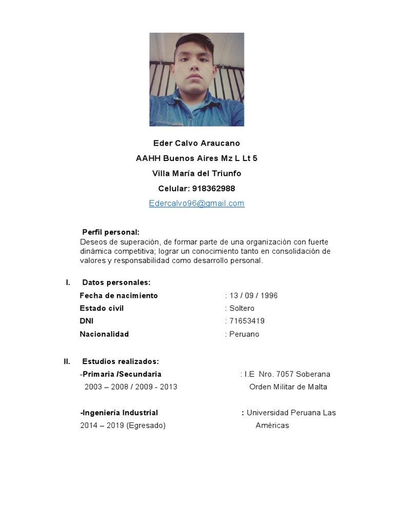 CV Eder | Descargar gratis PDF | Microsoft Office | Microsoft