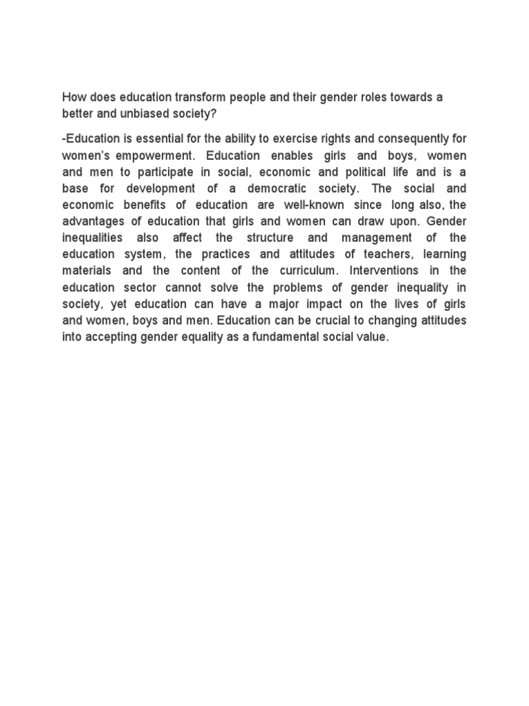 Task 6 (Session 7 Gender Education) | PDF
