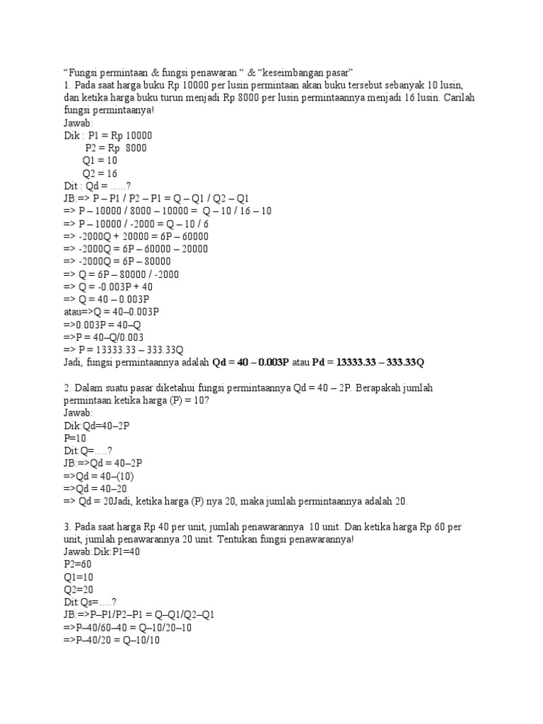 Soal-Soal MM Bisnis SMSTR 1 | PDF