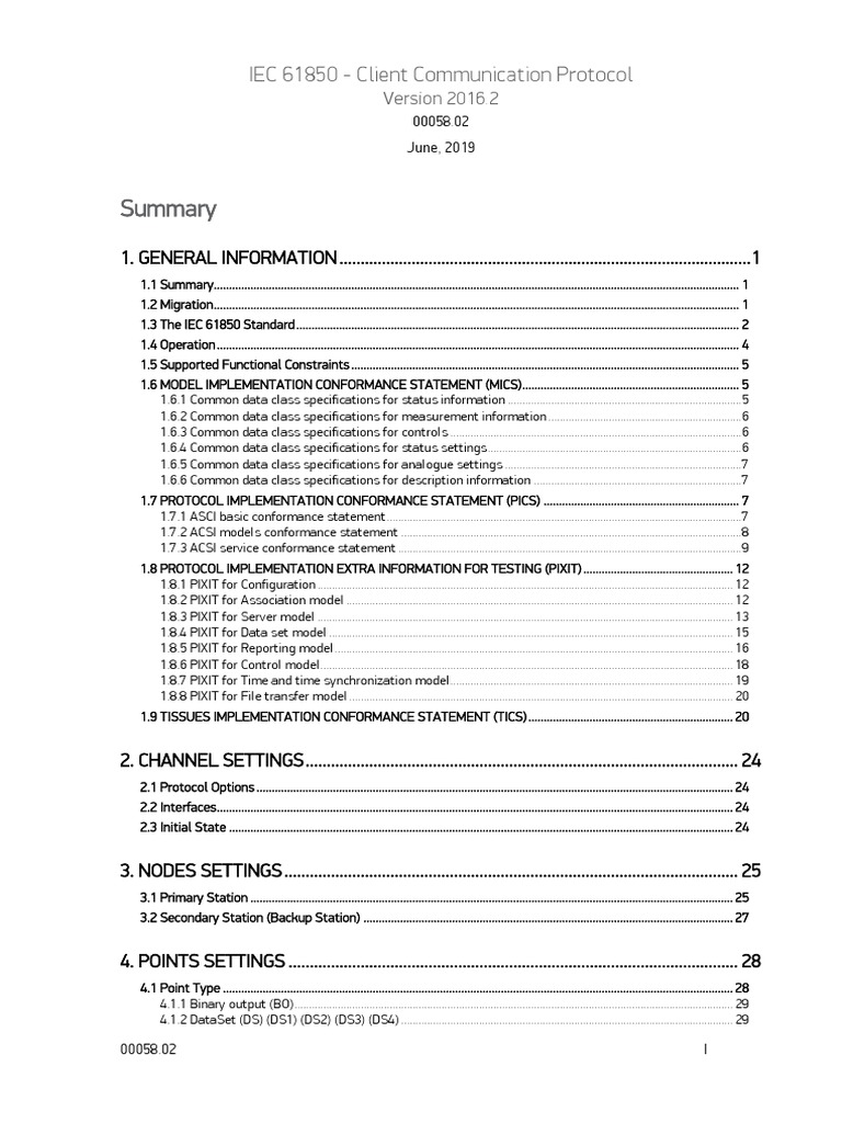 IEC 61850 - Client Communication Protocol: 00058.02 June, 2019 | PDF | Internet Protocol Suite ...