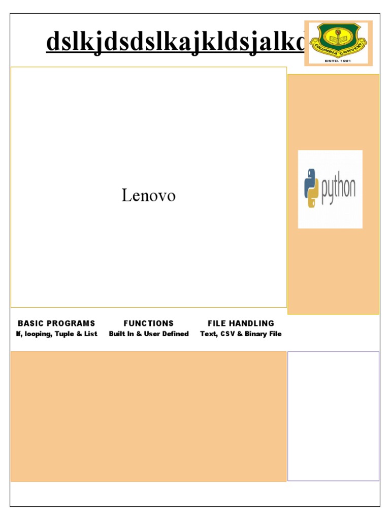 Python Programs 12th Term 1 | PDF | Function (Mathematics) | Computer File