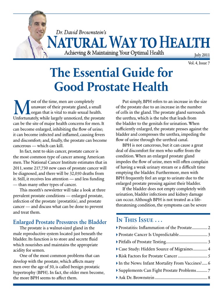 Guide For Good Prostate Health | PDF | Prostate | Prostate Cancer