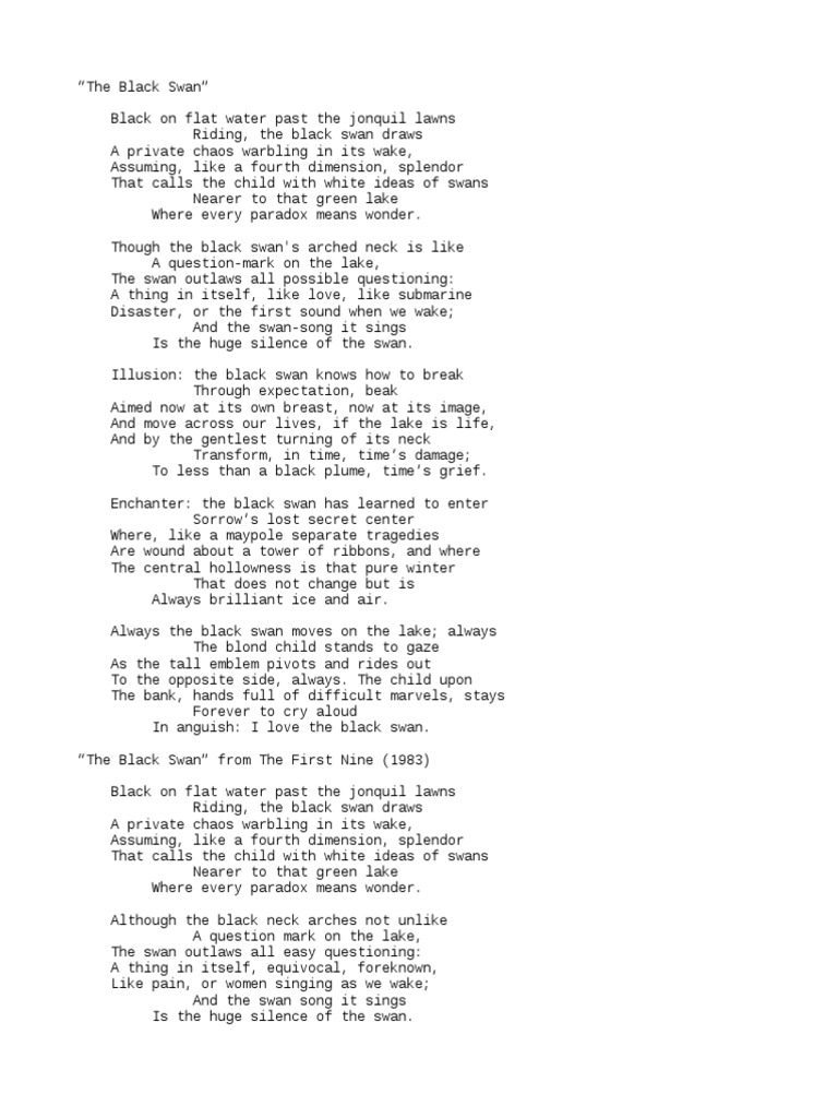 The Black Swan | PDF