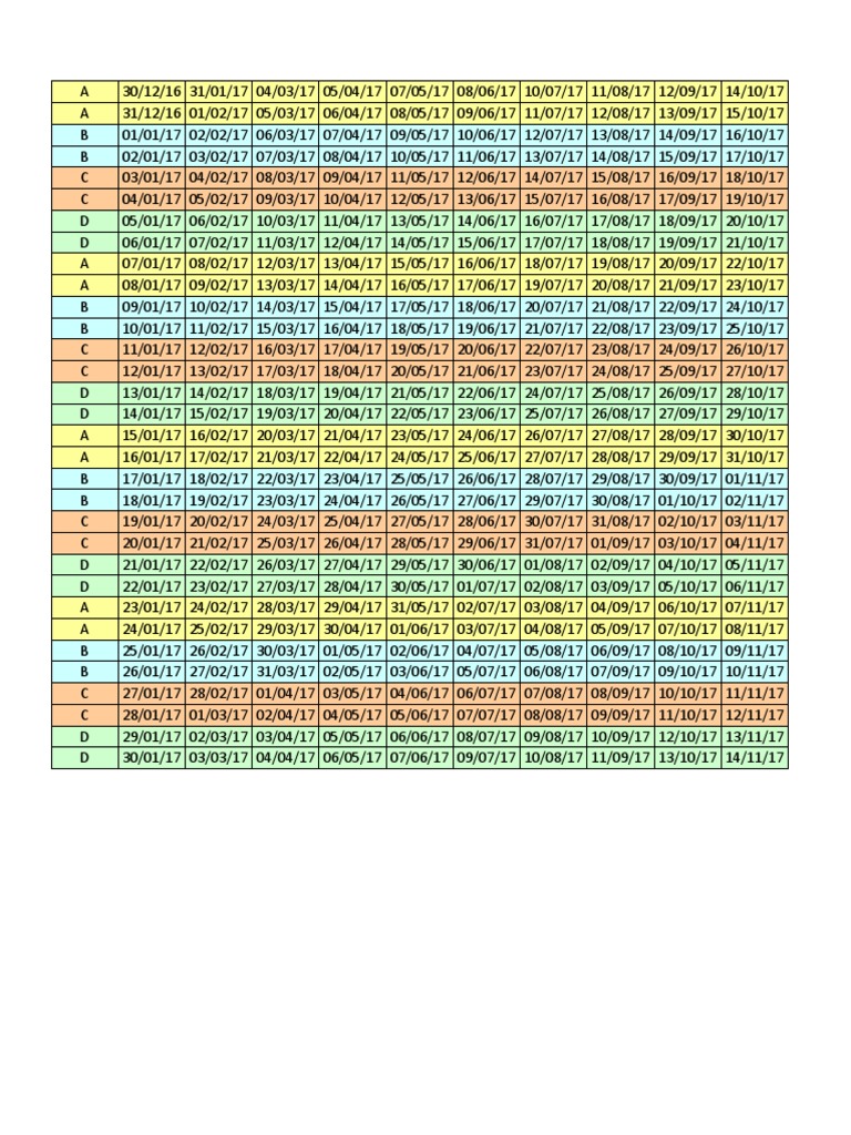 Escala Letra 6x2 Até 2033 | PDF