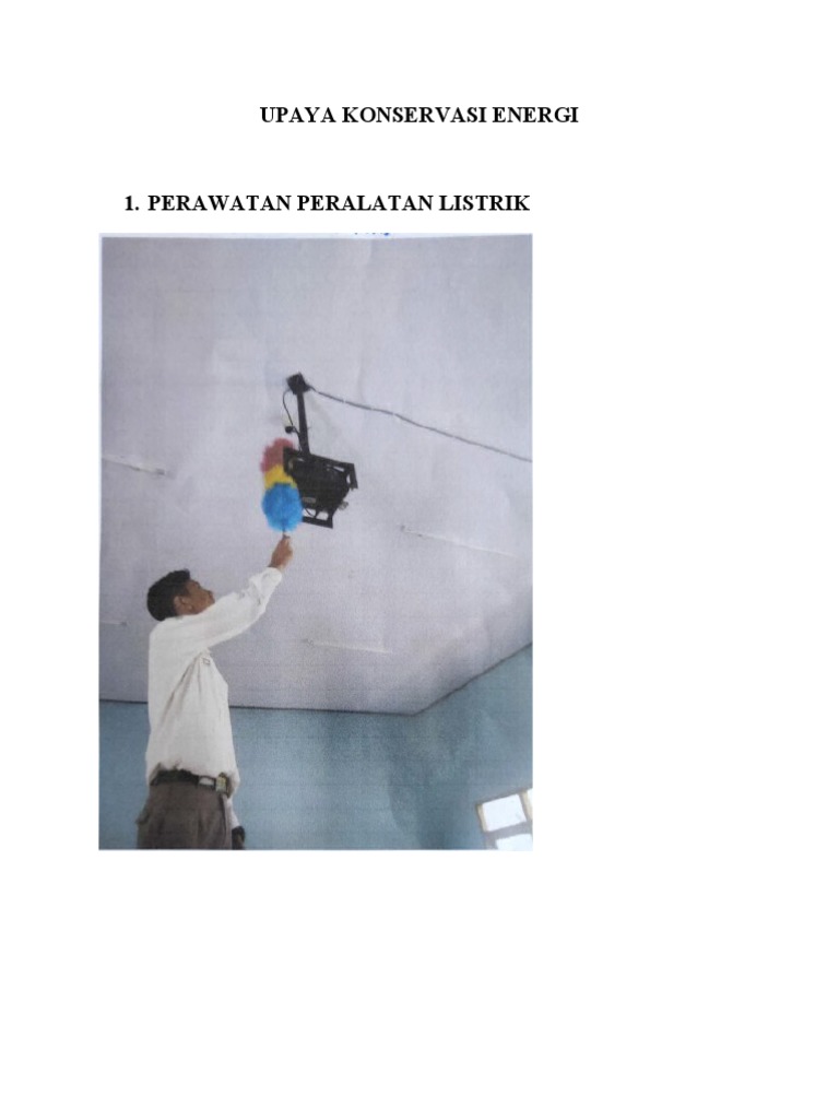 Upaya Konservasi Energi Yg Dilakukan | PDF