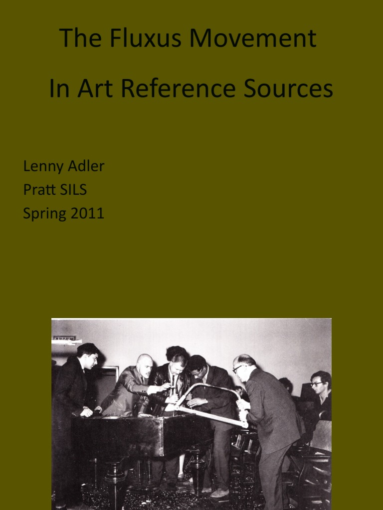 The Fluxus Movement: in Art Reference Sources | PDF
