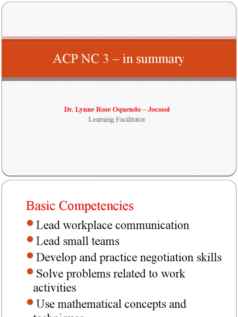 ACP in Summary LYN Final | PDF | Rice | Agriculture