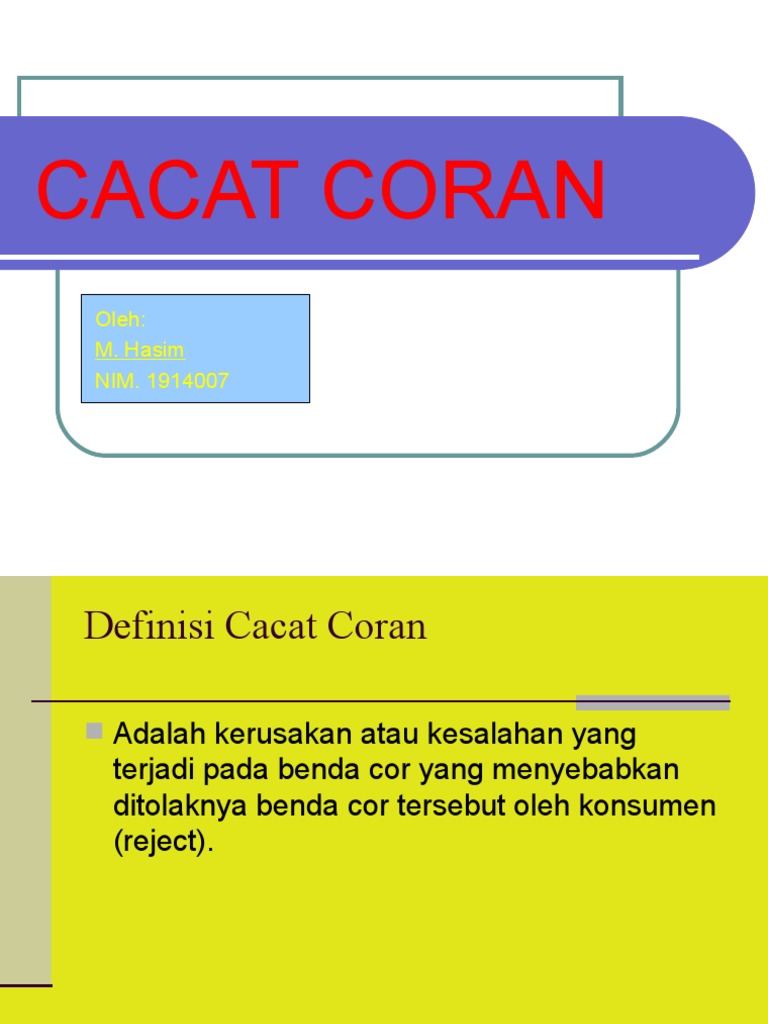 Cacat Coran | PDF