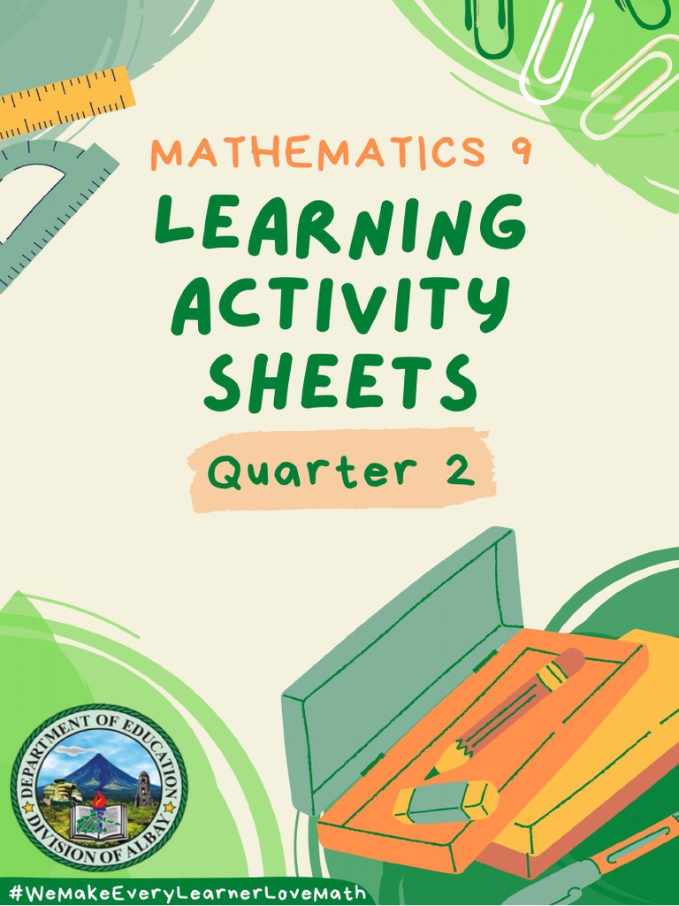 Math G9 Q2 LAS - Version2-1 | PDF | Variable (Mathematics) | Equations