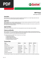Castrol MHP 153 & 154 Product Data Sheet | PDF | Lubricant | Fuel Oil