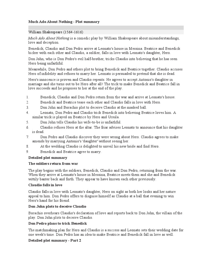 Much Ado About Nothing An | PDF | Much Ado About Nothing ...