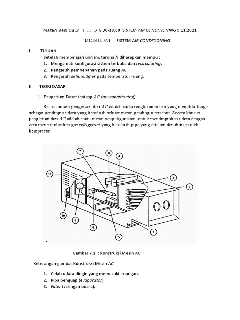 Materi Sistem Control Air Conditioning | PDF