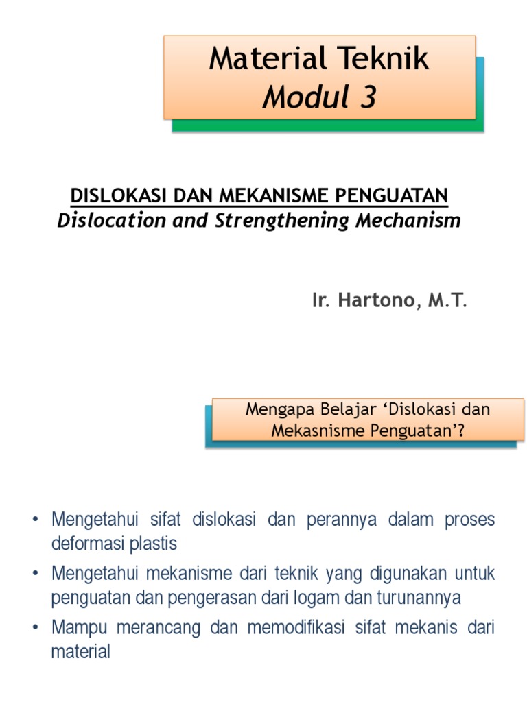 Mekanisme Penguatan Logam | PDF