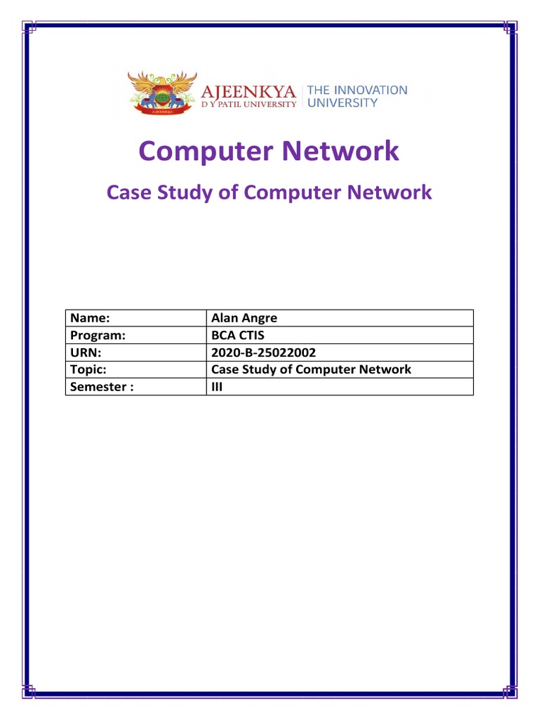 Computer Network Case Study | PDF | Computer Network | Domain Name System