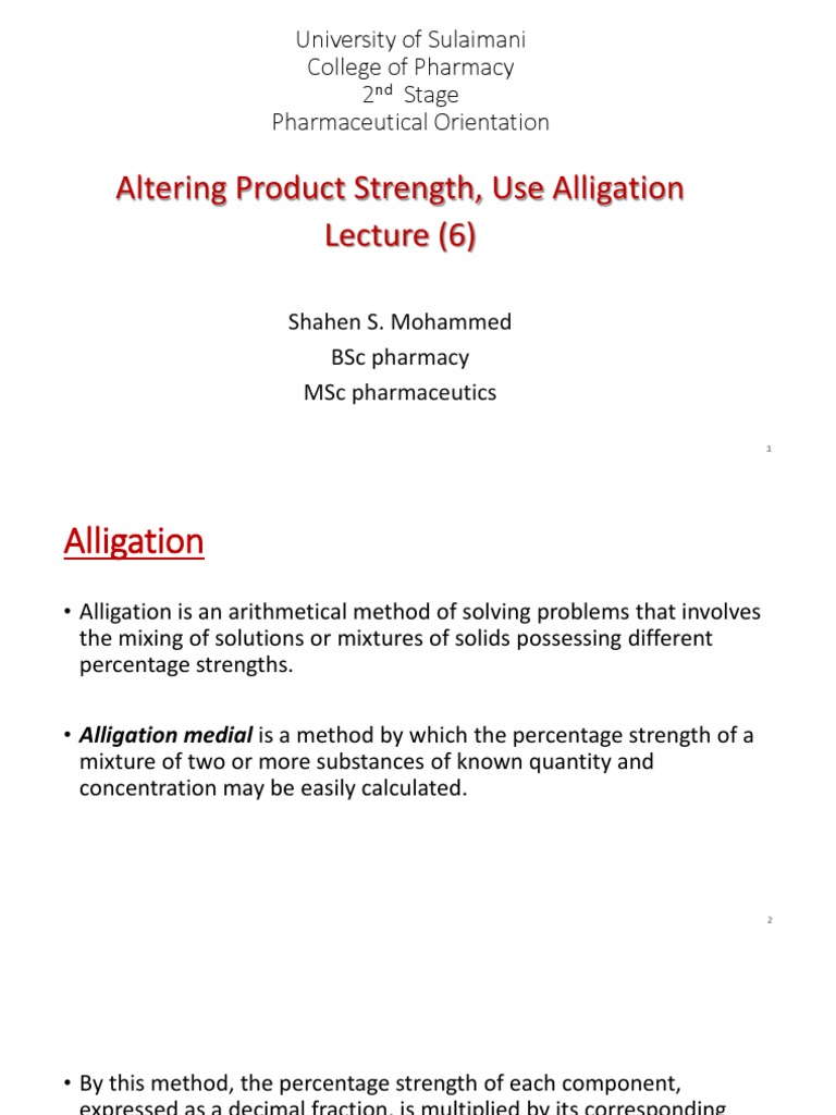 6 Allegation | PDF | Mass Concentration (Chemistry) | Percentage