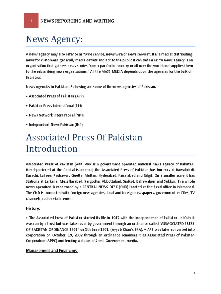 News Agency:: News Reporting and Writing | PDF | Mass Media | Social ...