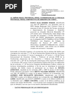 Modelo de Escrito Por Denuncia Penal Por El Delito de Estafa y Otros en Sede Fiscal | PDF ...