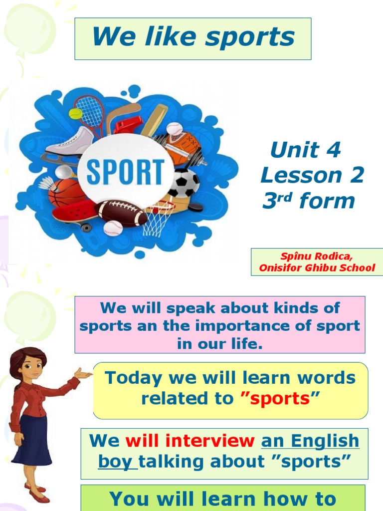 We Like Sports - 3rd Unit 4 L2 2021 | Download Free PDF | Leisure | Hobbies