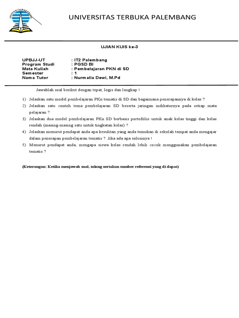 Tugas Tutorial - PKN 3 | PDF