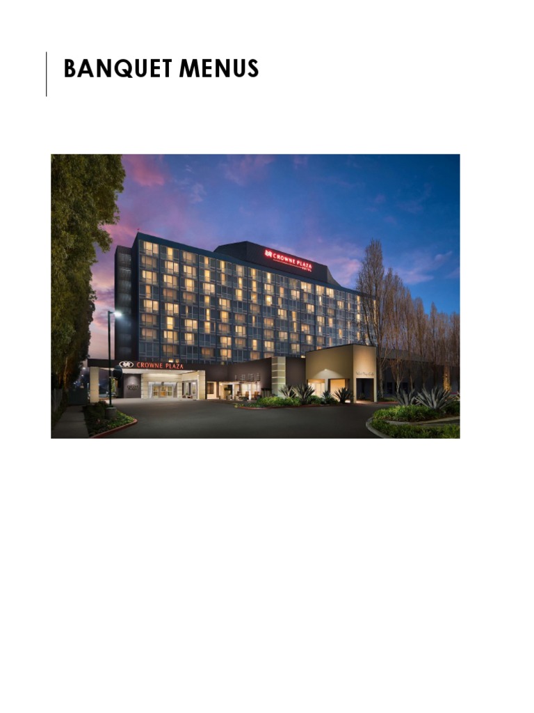 Banquet Menus | PDF | Salad | Food Ingredients