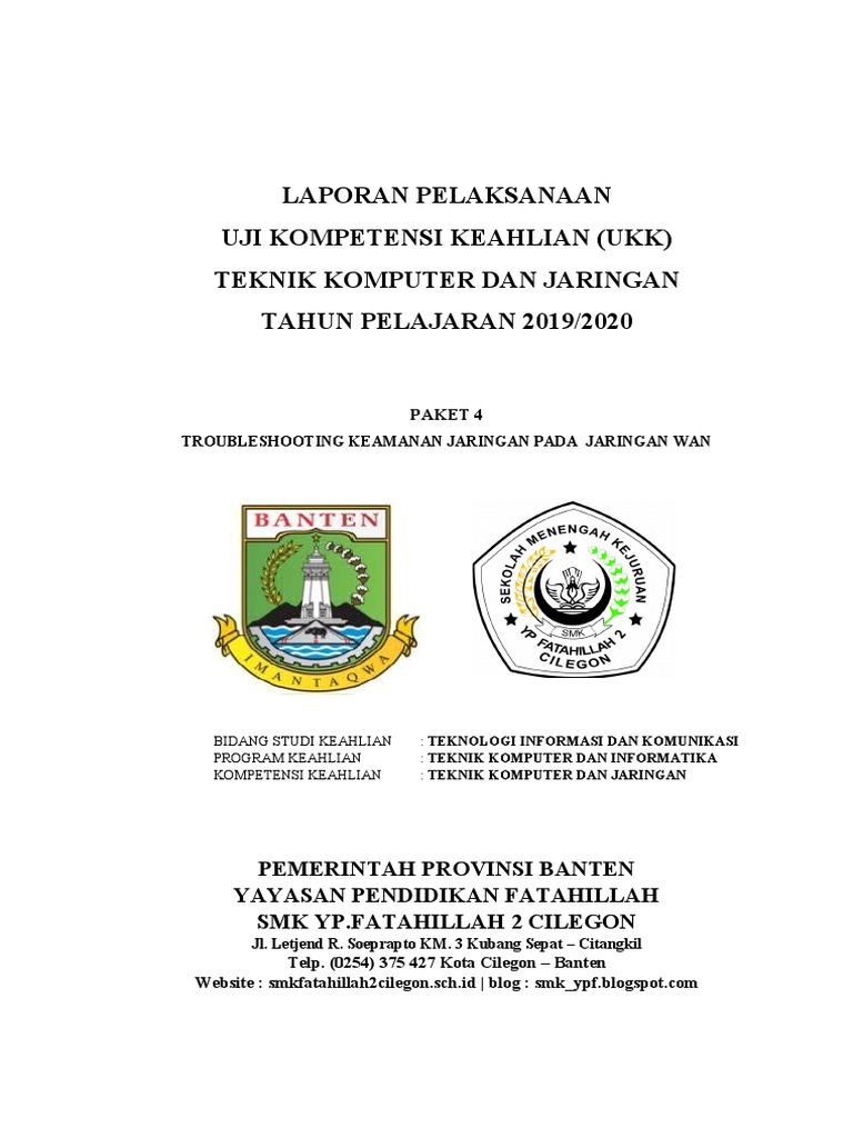 Laporan Ukk - TKJ - 2020 | PDF