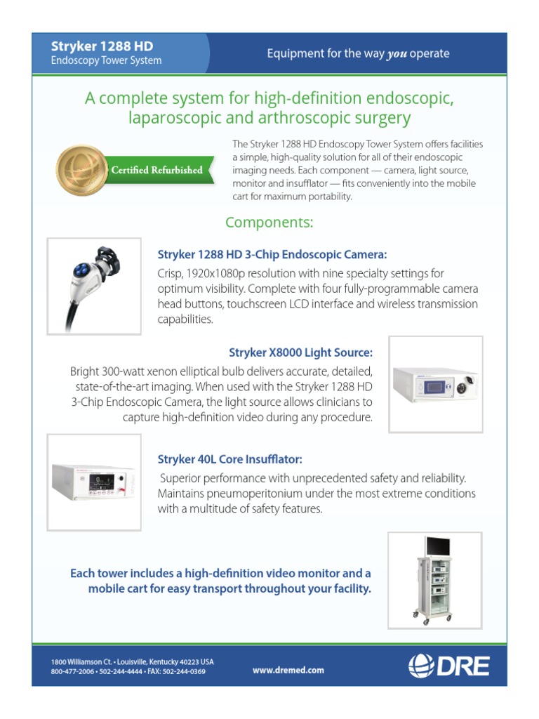 A Complete System For High-Definition Endoscopic, Laparoscopic and ...