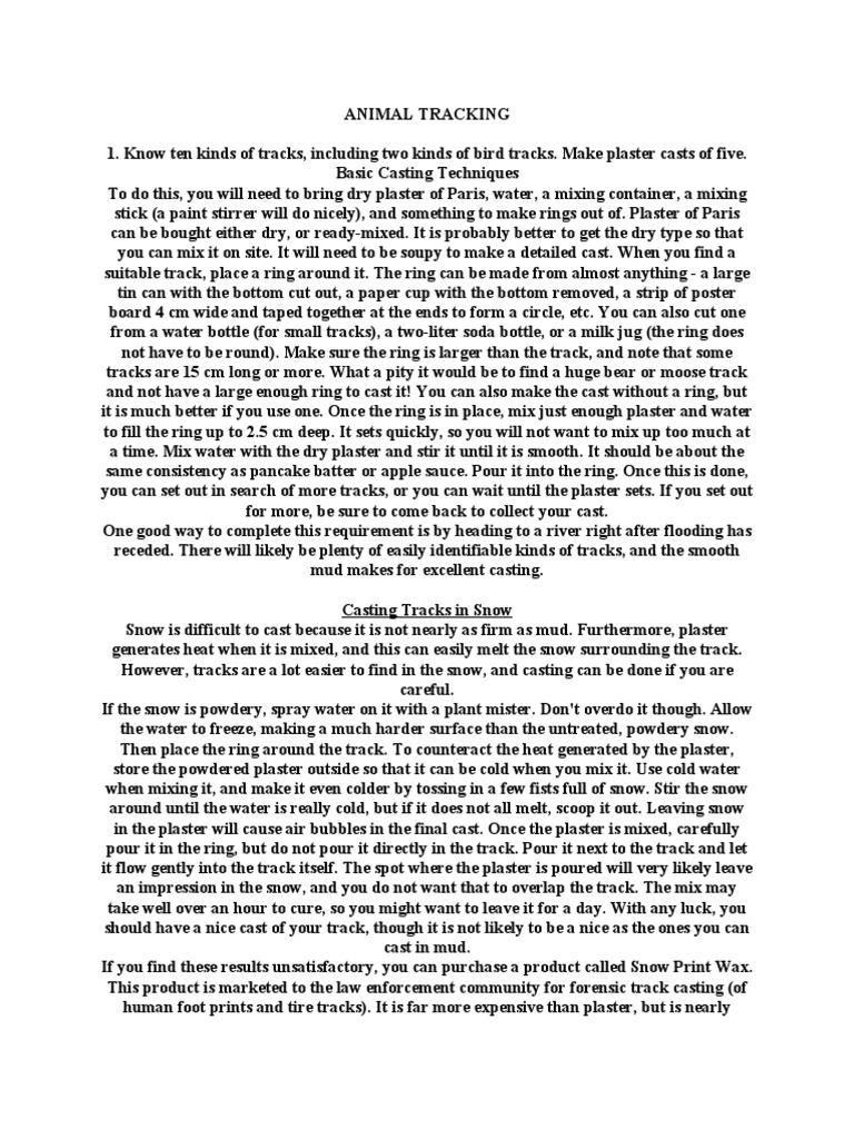 Animal Tracking | PDF | Frog | Moose