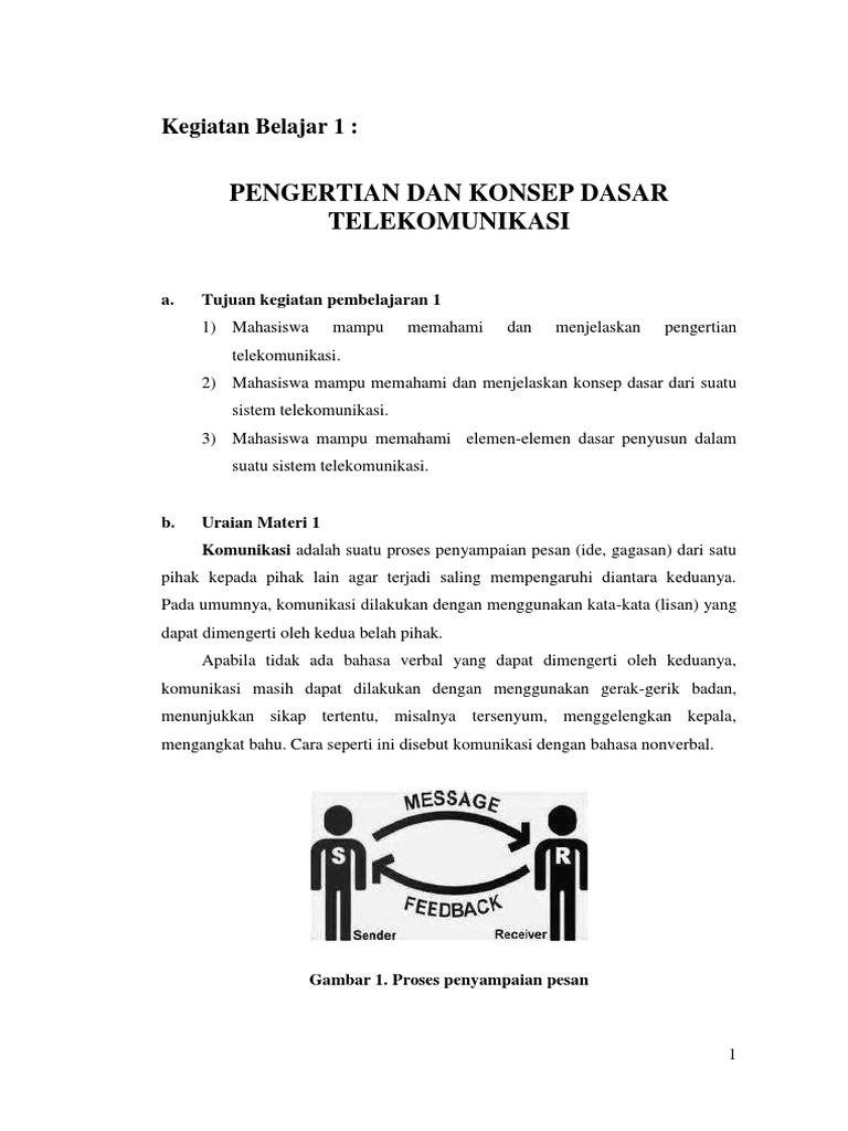Konsep Dasar Telekomunikasi | PDF | Kajian Bahasa Asing | Teknologi ...
