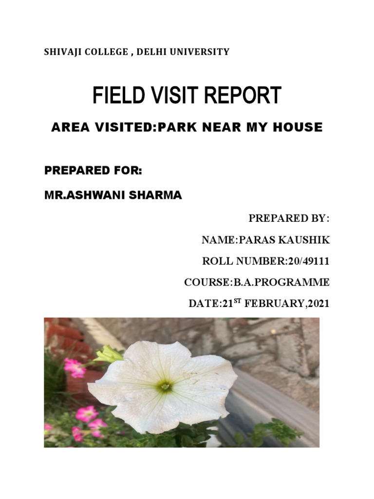 Field Work | PDF | Parks | Systems Ecology