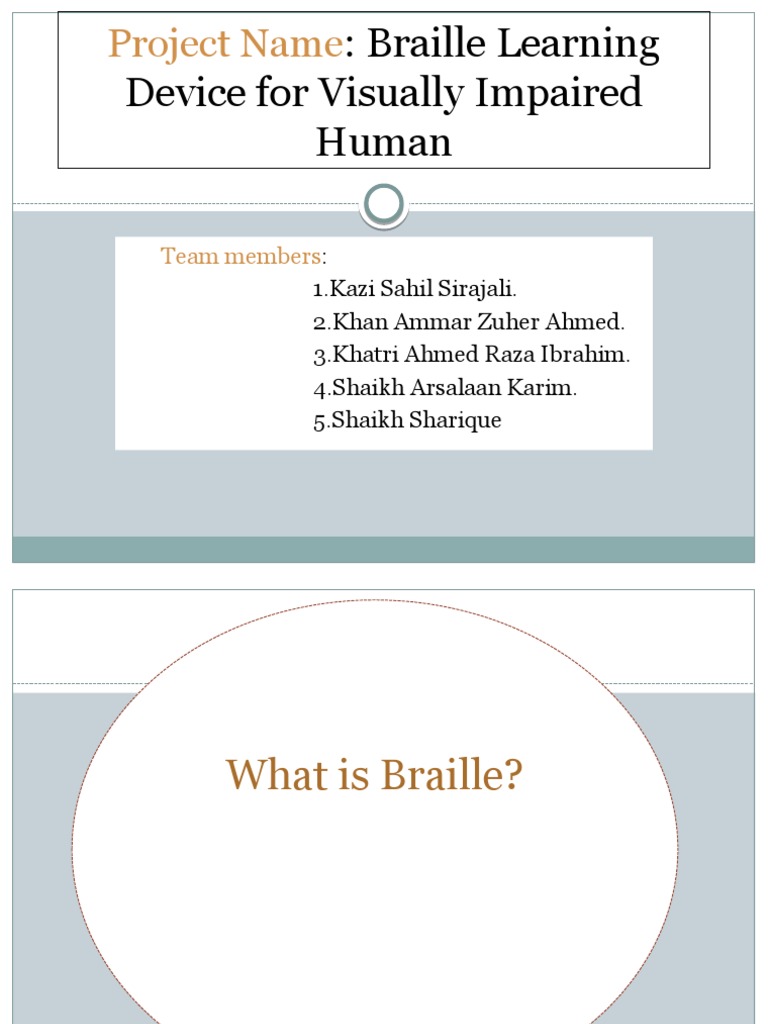 Braille Learning Device for Visually Impaired | PDF | Computers