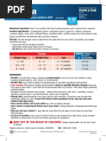 Tempra Dosage Chart | PDF | Dose (Biochemistry) | Chemistry
