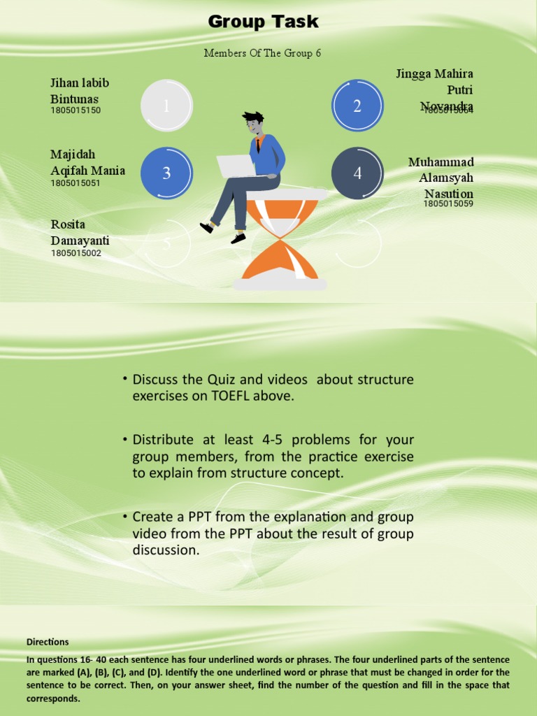 B.inggris3 7A Group Task10 Group 6 | PDF | Linguistics | Syntax
