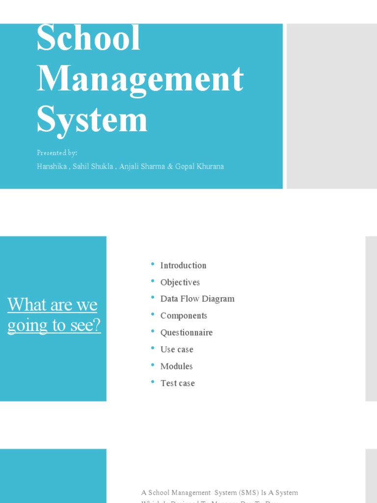 School Management System Overview | PDF | Databases | Computer Data